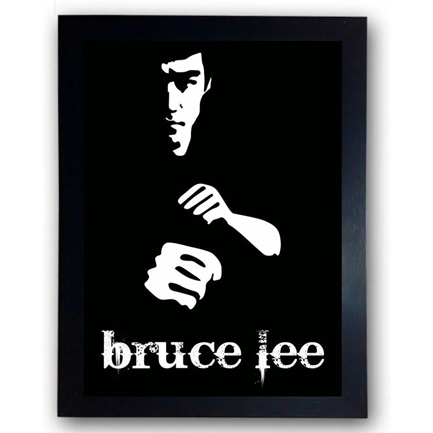 Quadro Bruce Lee Artes Marciais Kung Fu Moldurado Cod.10 | Shopee Brasil