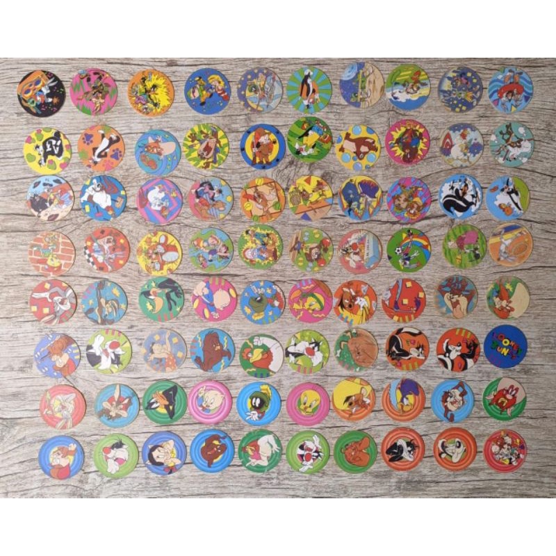Coleção Tazos Looney Tunes Completa | Shopee Brasil