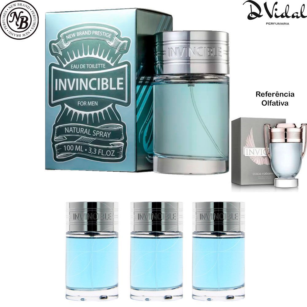Combo 03 Perfumes - Invincible Eau de Toilette New Brand - Perfume ...
