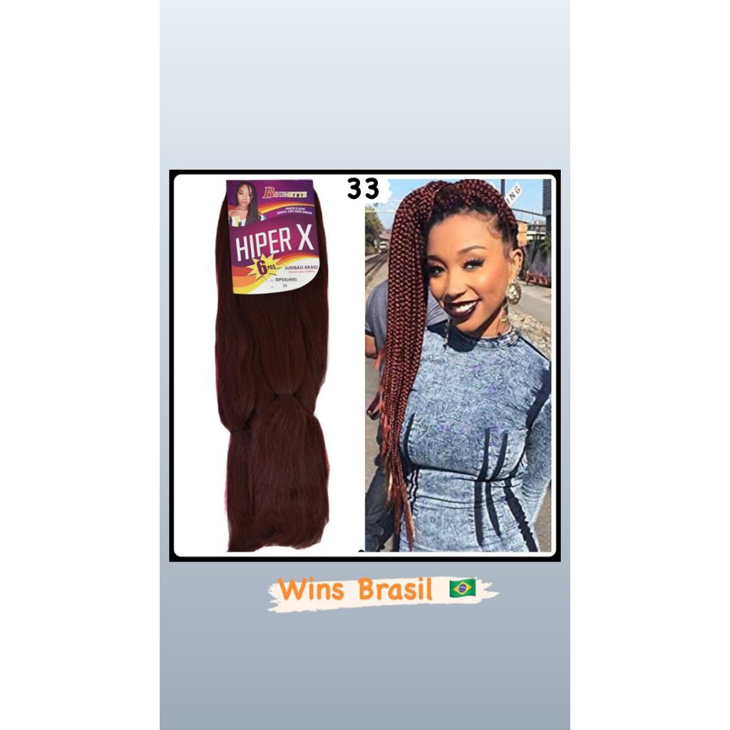 hiper x Cabelo Super Jumbo para trança alta qualidade box braids jumbão ...