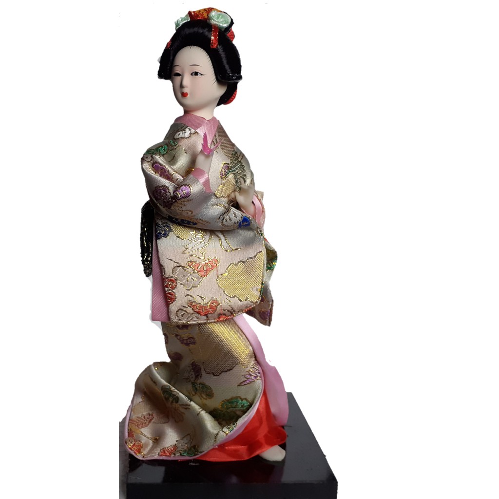 Boneca Japonesa Oriental Gueixa Enfeite Estatueta Shopee Brasil