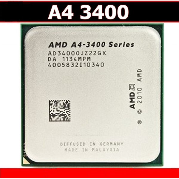 Processador FM1 AMD APU A4 3400 2.7GHz 1MB cache (AMD Radeon HD 6410D ...