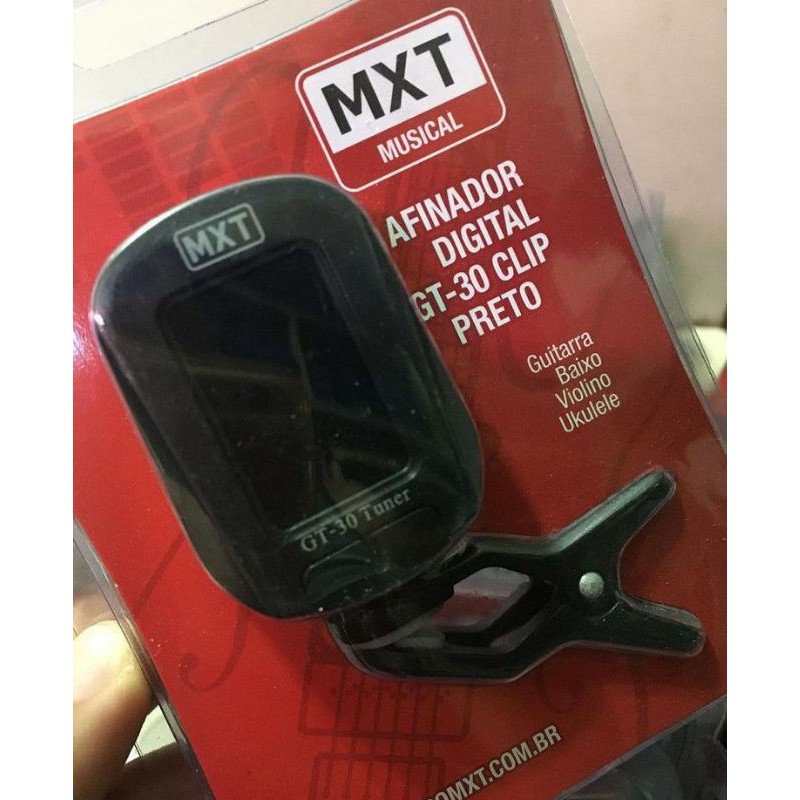 Afinador Digital Para Violão Guitarra Violino Ukulele Cromatico Digital ...