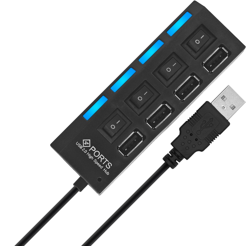 HUB USB 2.0 Com 4 Portas USB Chaveadas MBTech MB84329 | Shopee Brasil