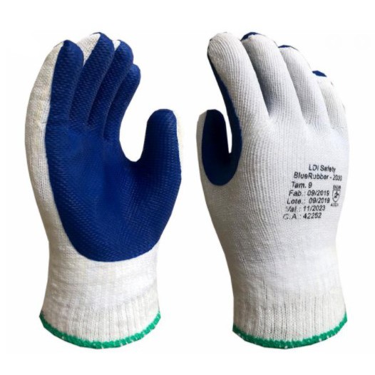 Luva Bluerubber alg. /borra tmn G -Ldi safety | Shopee Brasil