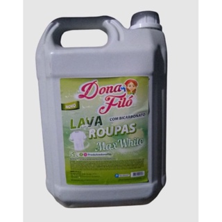 lava roupas liquido max white 5 litros dona filo | Shopee Brasil