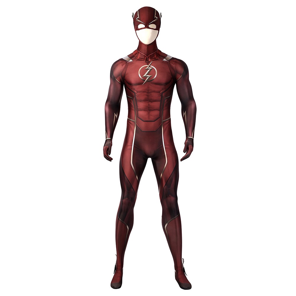 Em Stock The Flash Cosplay Traje De Fato De Carnaval De Halloween ...