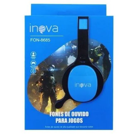 Fone De Ouvido P3 Gamer C/ Microfone Inova Fon-8685 Original headset ...