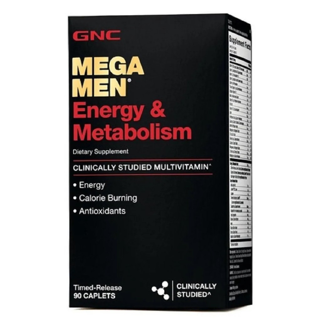 Mega Men Energy Metabolismo 90caps GNC Multivitamínico | Shopee Brasil