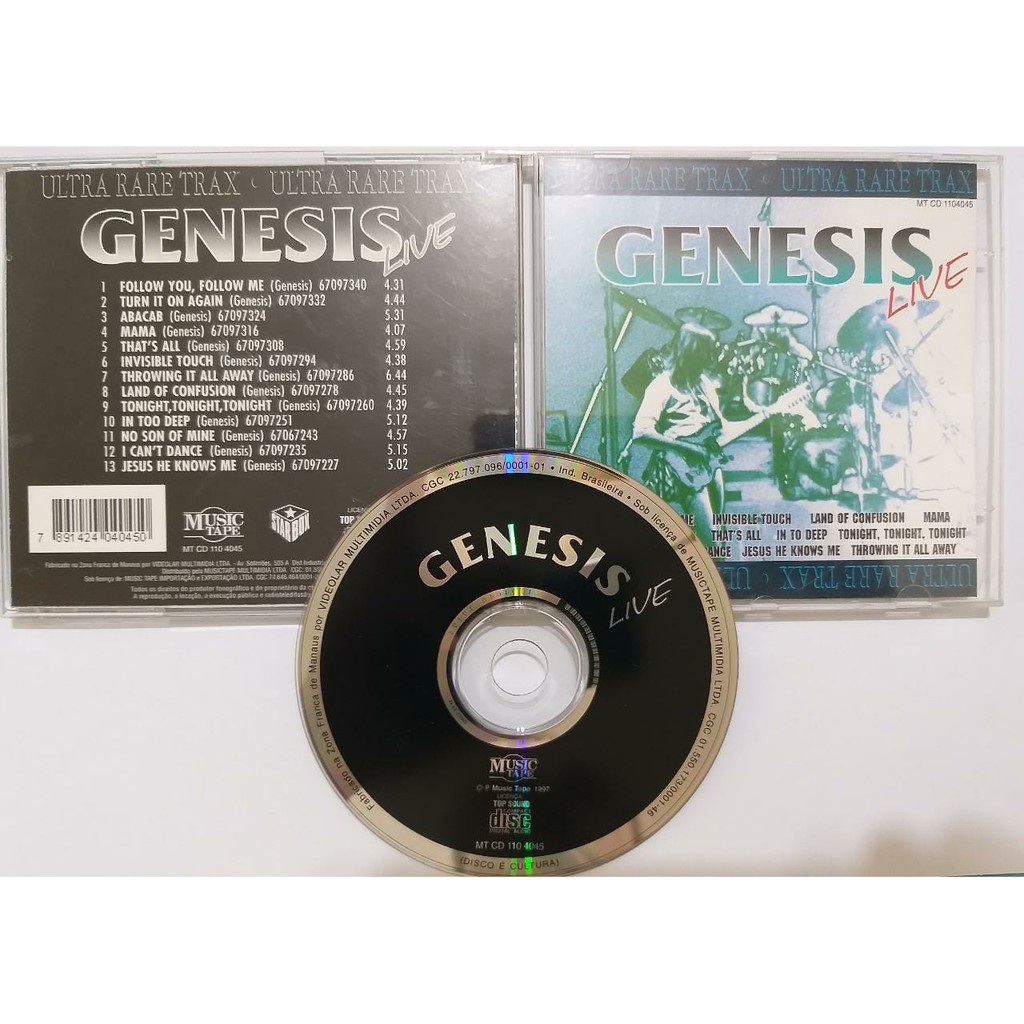 CD GENESIS LIVE ULTRA RARE TRAX | Shopee Brasil