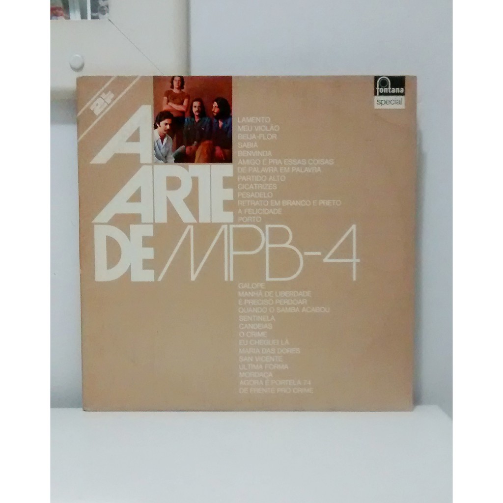 MPB4 - 1 LP Duplo + 1 simples - A Arte de - Ao Vivo Vinil | Shopee Brasil