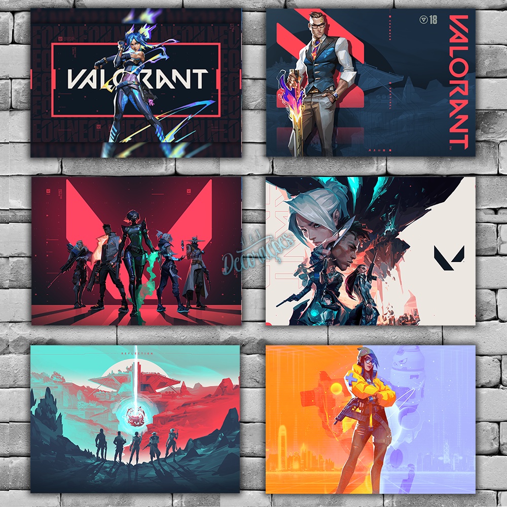 Placas Decorativas Quadros Valorant 01 a 15 - Jogos Riot Games | Shopee ...
