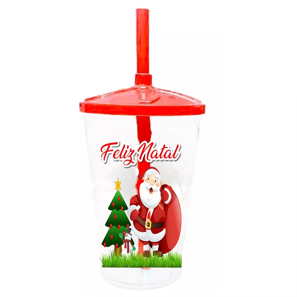 30 Copos Twister Shake Personalizado 400ml C/Tampa e Canudo ...