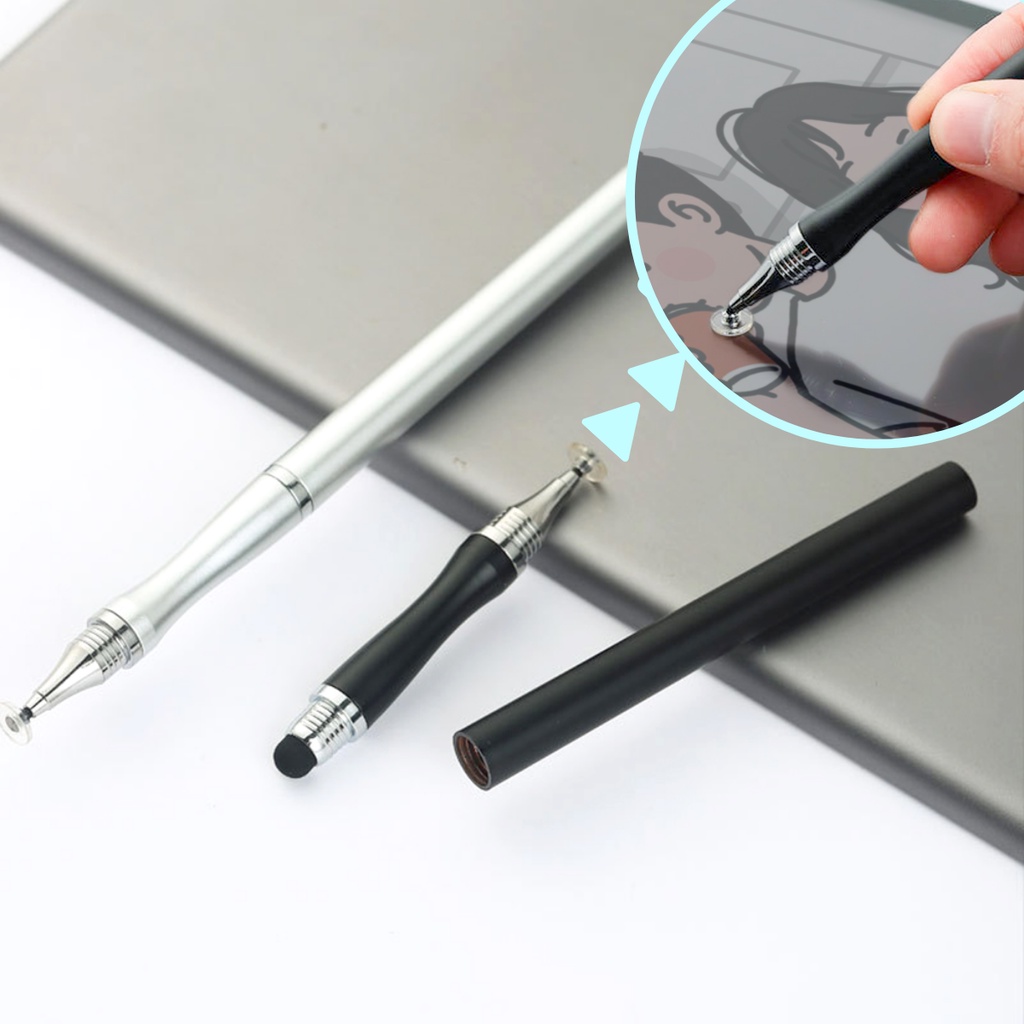 Caneta Touch Screen 2 Pontas Escreve Desenha Precisão | Shopee Brasil