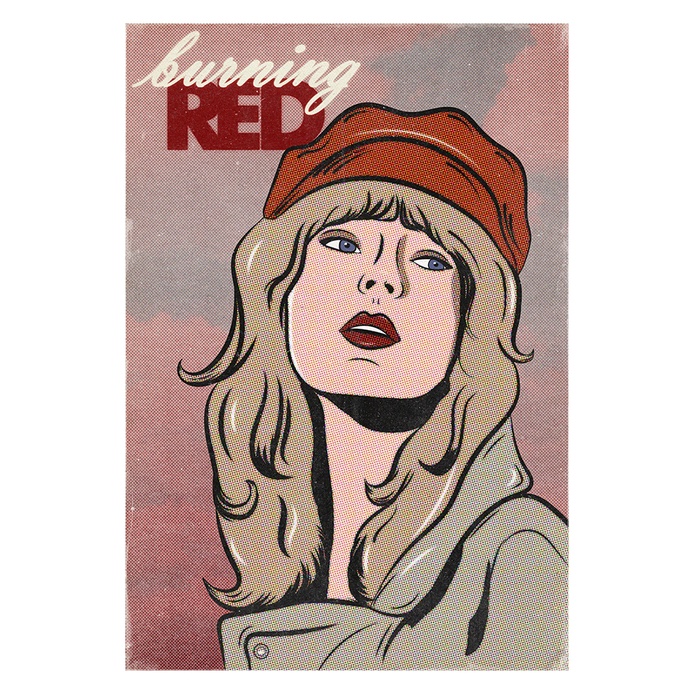 Poster Taylor Swift - Burning Red | Shopee Brasil