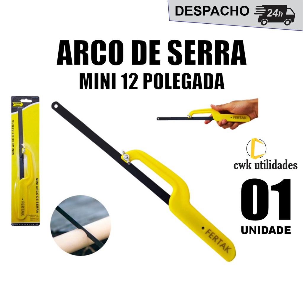 Mini Arco De Serra 12 Polegadas (30cm) Cabo Plástico Com Lâmina ...