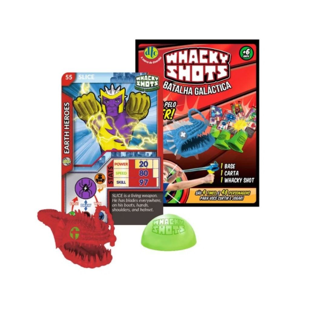 Brinquedo Whacky Shots - Batalha Galáctica - Pacote Individual 1 Base 1 ...
