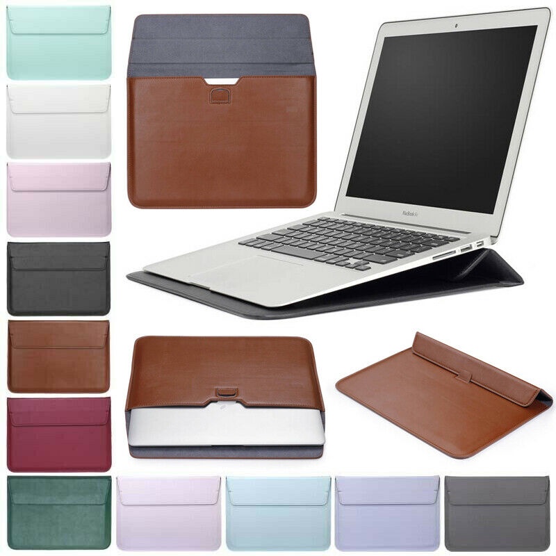 Para Macbook Pro 15 "-15,4 " Envelope Universal De Couro PU Macio Capa ...