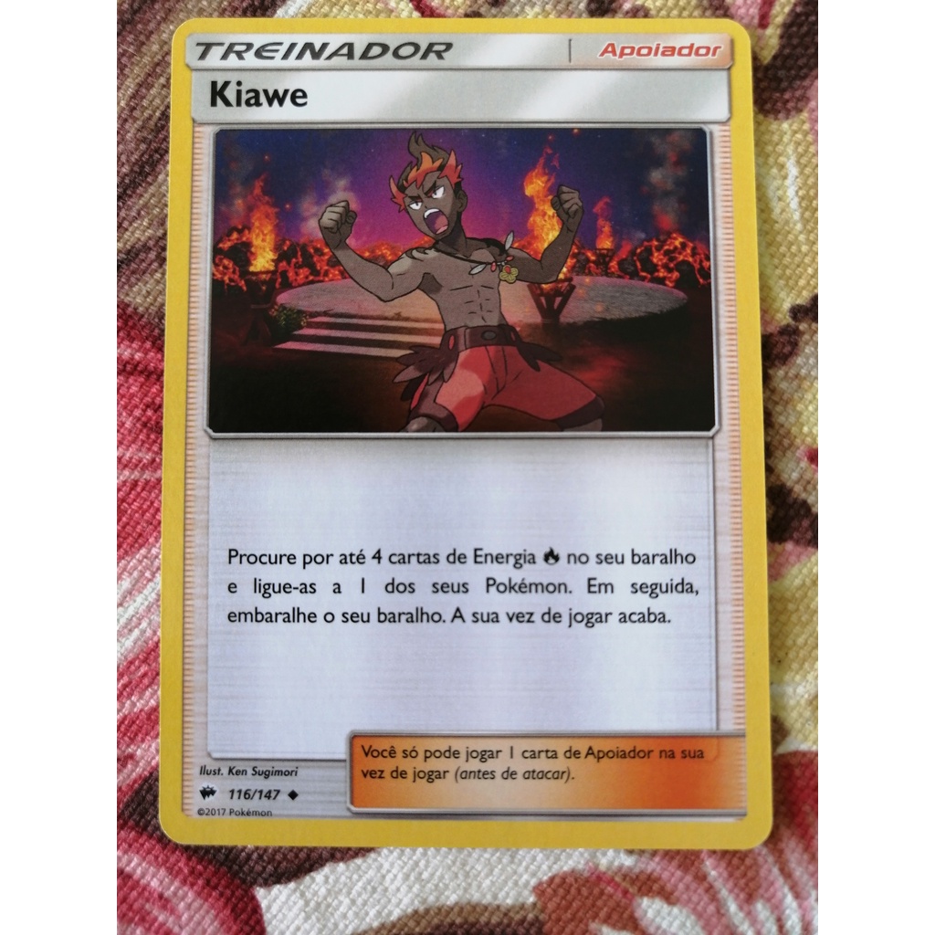 Kiawe - carta pokémon | Shopee Brasil