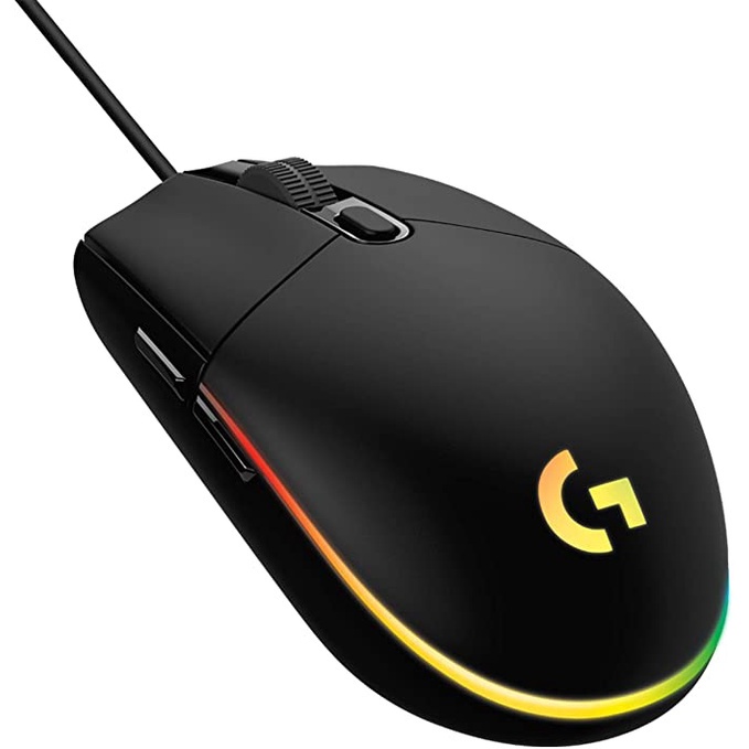 MOUSE LOGITECH GAMER G203 LIGHTSYNC RGB COM FIO USB 8.000 DPI | Shopee ...