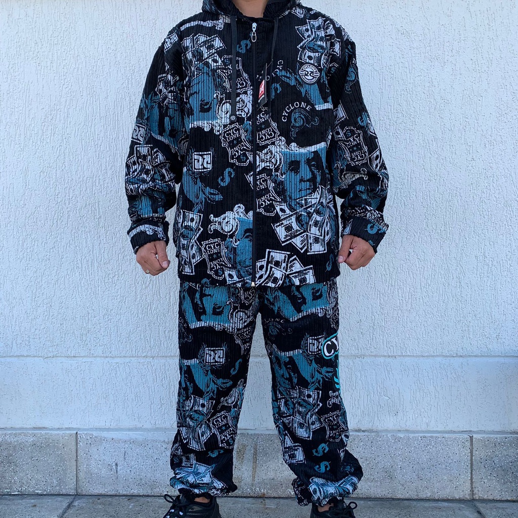 Kit Jaqueta Cyclone Veludo Top & Calça | Shopee Brasil