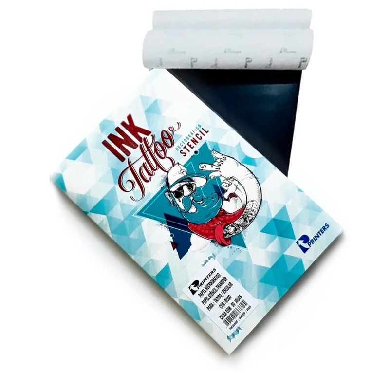 Papel Hectógrafo Printers Caixa Com 50 Folhas Tattoo | Shopee Brasil