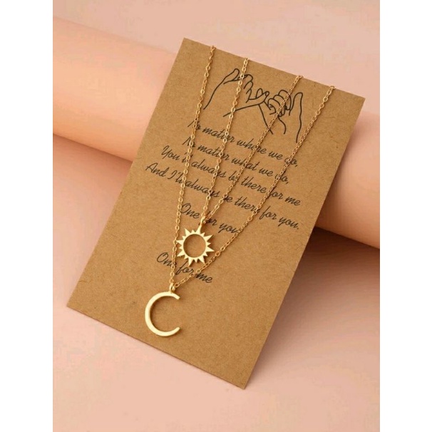 Conjunto de colar Sol e lua - casal/namoro/amizade - LEIA A DESCRIÇÃO ...