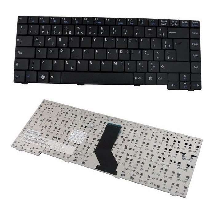 Teclado Original LG A410 C400 Preto Original Padrão Abnt2 Ç | Shopee Brasil