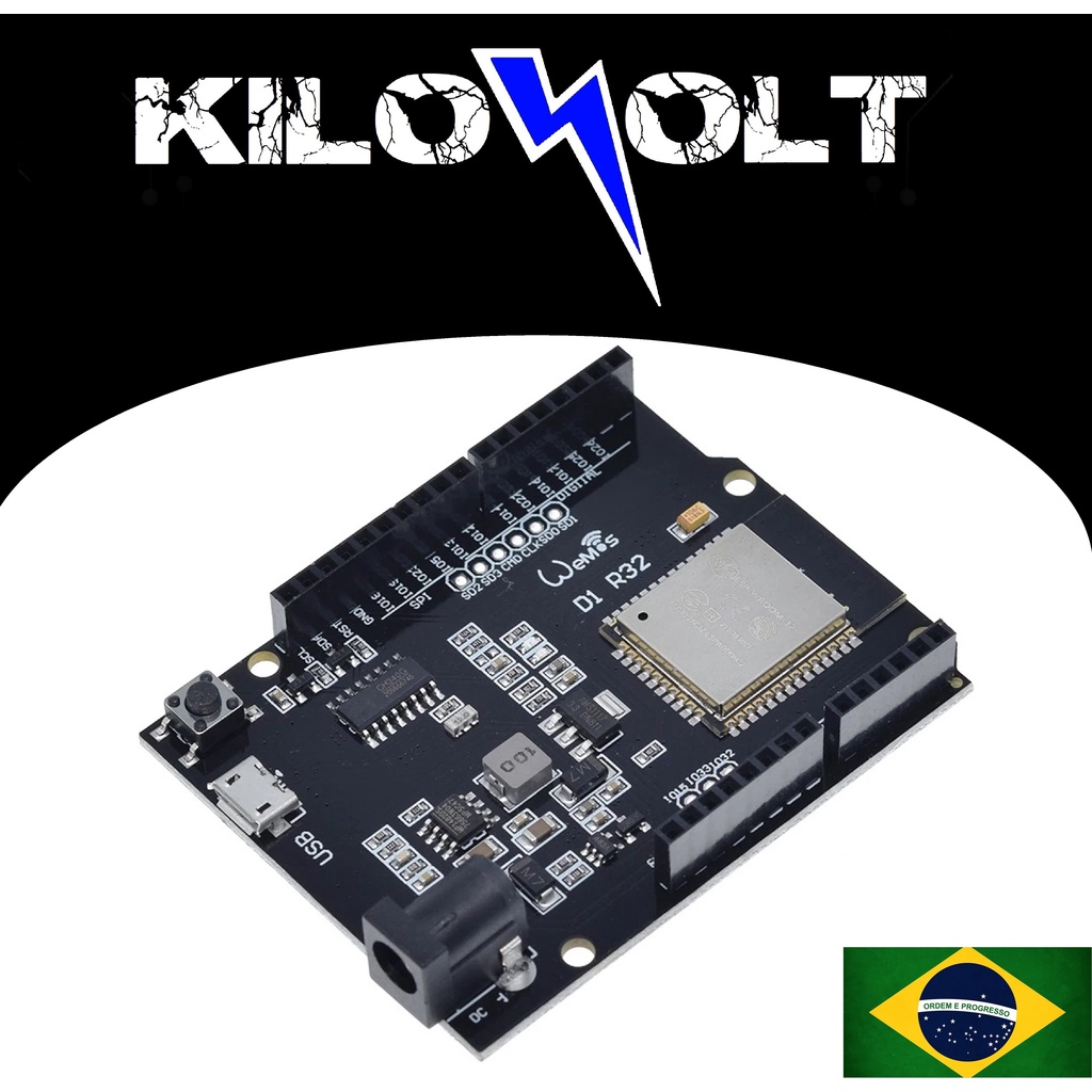 Placa De Desenvolvimento Wemos D1 Esp32 WIFI Bluetooth CH340 | Shopee ... Placa De Desenvolvimento Wemos D1 Esp32 WIFI Bluetooth CH340 | Shopee ...