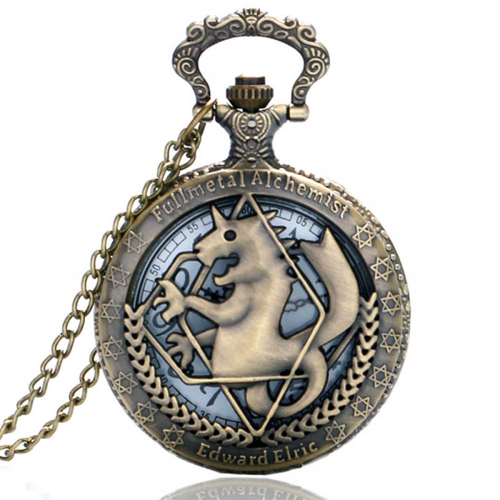 Relógio de Bolso Fullmetal Alchemist Edward Elric | Shopee Brasil