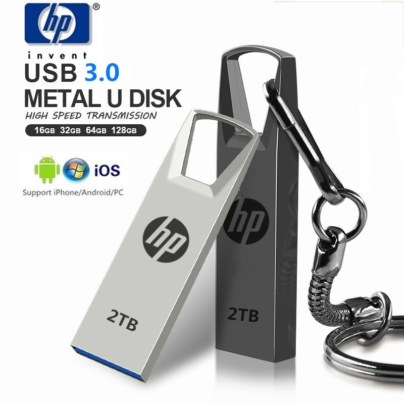 HP Metal USB 3.0 8 GB 4 GB 64 GB 32 GB 16 GB 128 GB 256 GB Flash Drive ...
