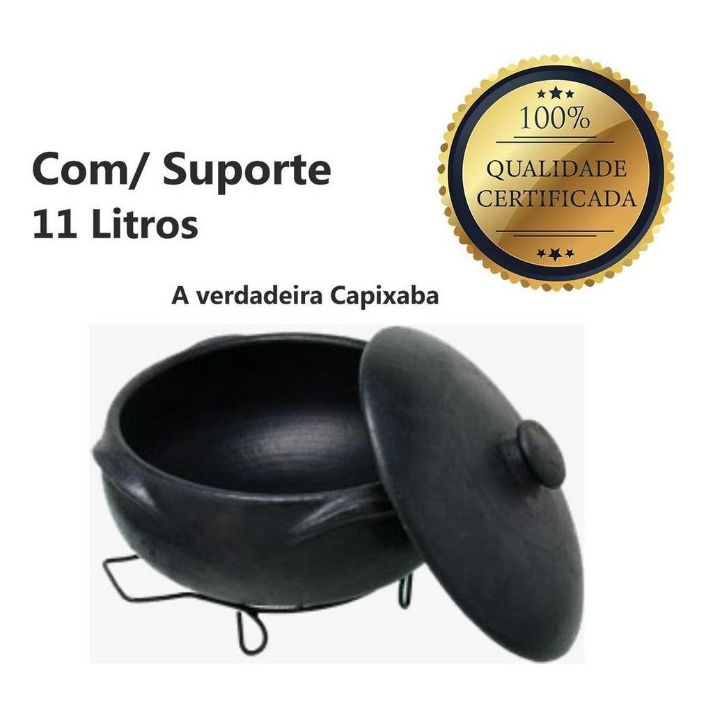 Panela Barro Preto Para Fogao A Lenha E Gas N6 11 Litros - Qualidade ...