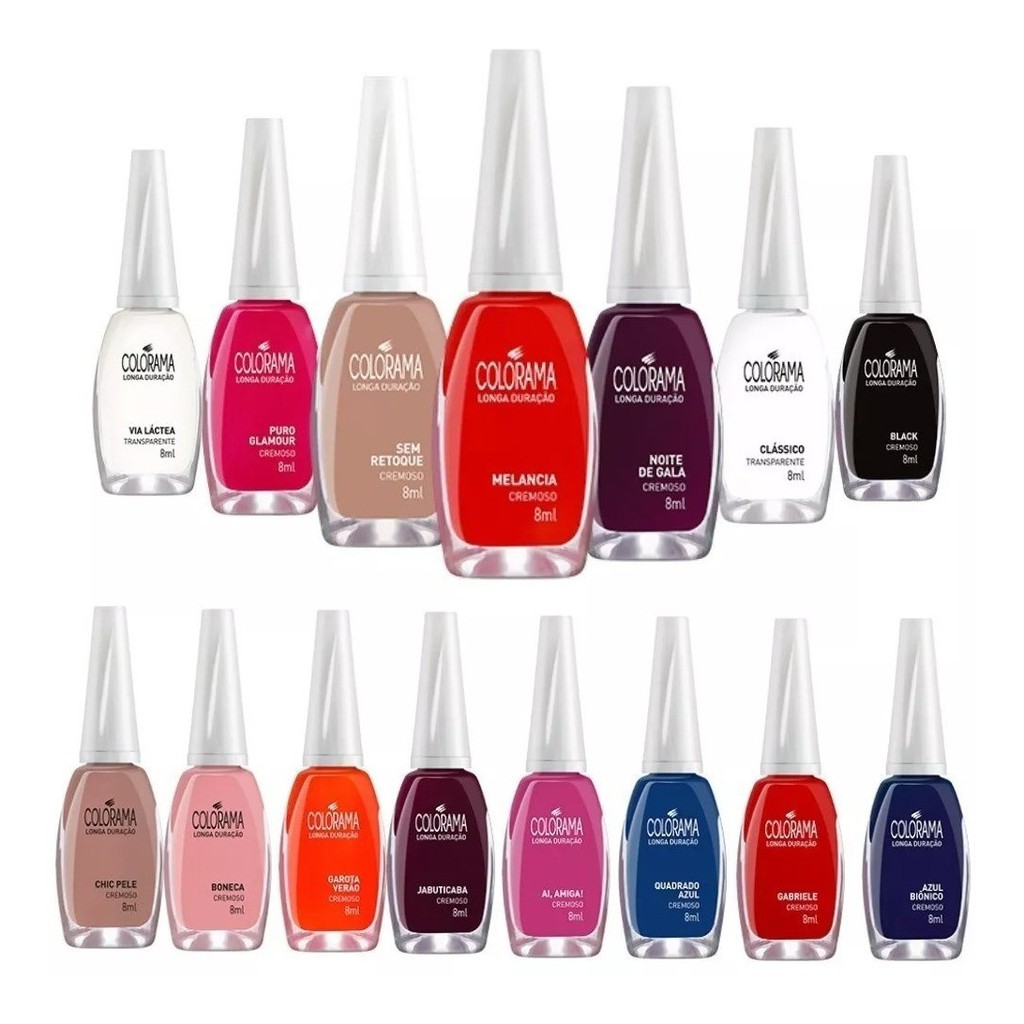 Kit 12 Esmaltes Colorama Sortidos | Shopee Brasil