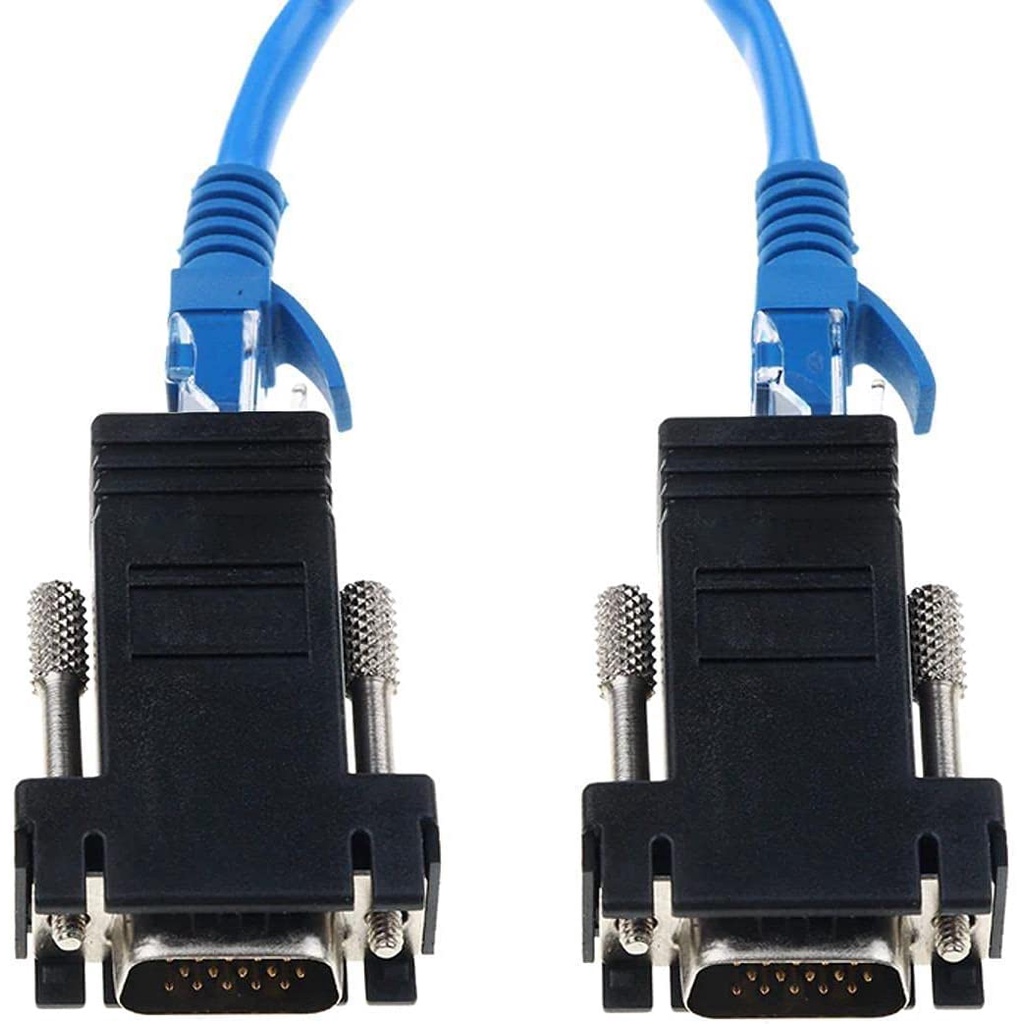 Adaptador Extensor Vga Via Cabo de Rede Rj45 Até 30 Metros - 2 Unidades ...