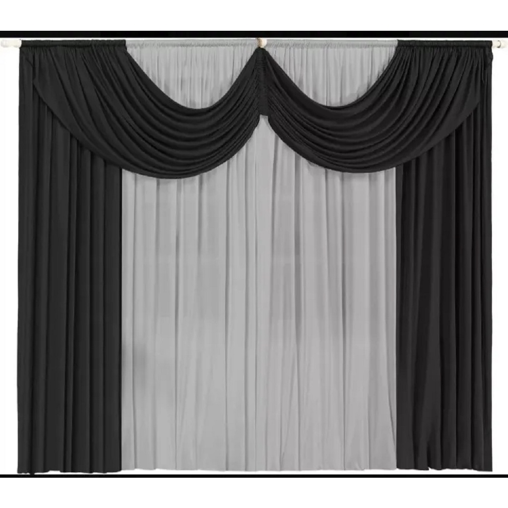 Cortina Paris 4,00 Metros Barata P/ Sala, Quarto E Igreja | Shopee Brasil