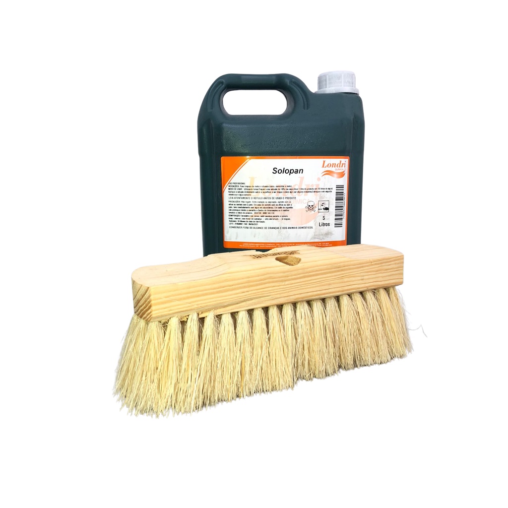 Vassoura Lava Onibus Sisal + Solopan 5 lts | Shopee Brasil