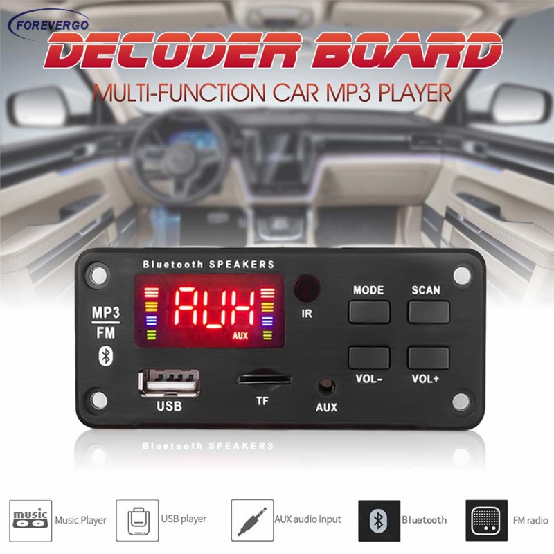 Placa Decodificadora Bluetooth Sem Fio Suporte Módulo Áudio De Carro ...