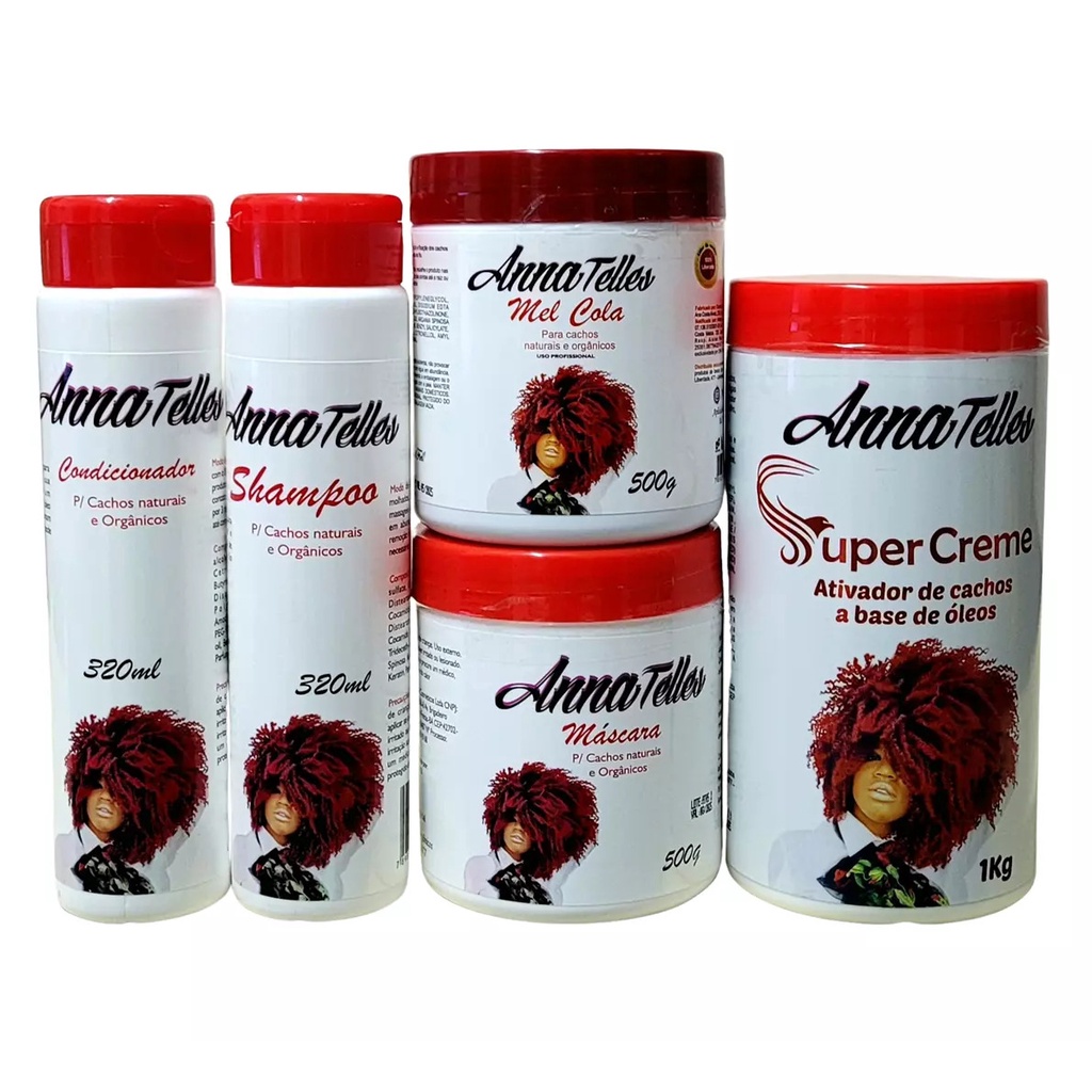 KIT ANNA TELLES COM MEL 500G + 1 SUPER CREME DE 1KG | Shopee Brasil