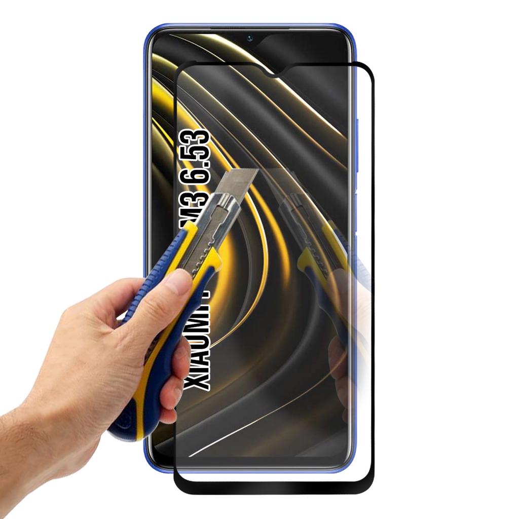 Película De Vidro 3d Xiaomi Poco M3 Preta Cobre A 100% - Cell In ...
