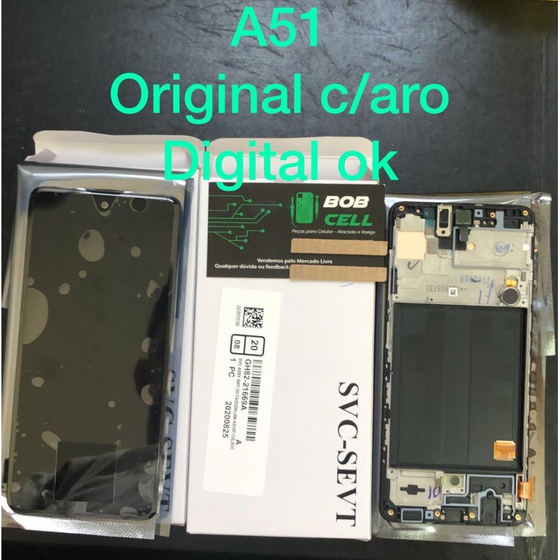 tela frontal display do sam A51 A515 original nac com aro | Shopee Brasil