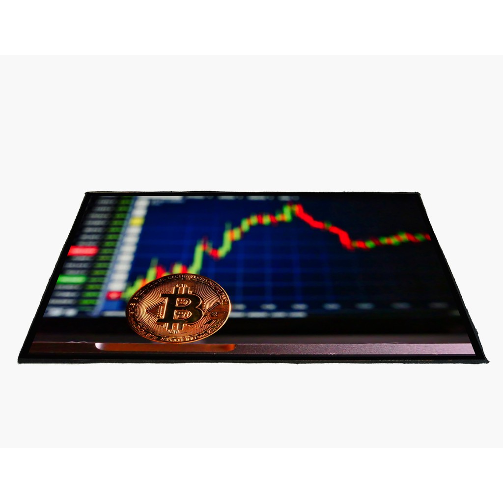 Mouse pad Grande 60x30cm com borda costurada Bitcoin Trader | Shopee Brasil