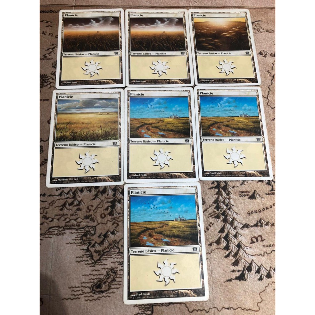 Magic the Gathering coleção terrenos lands colecionador coleção MANA ...