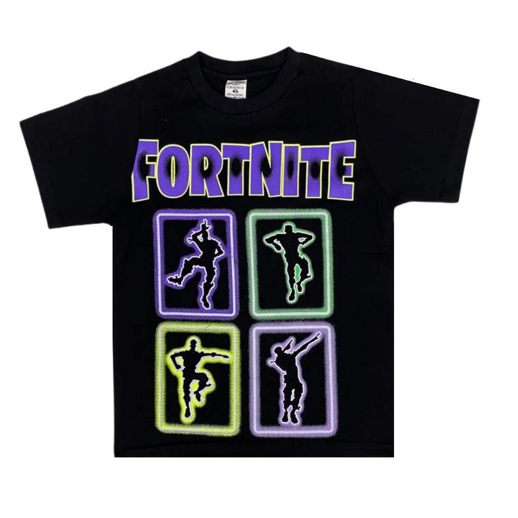 Fortnite - Camiseta Fantasia Infantil Personagens Meninos Naruto Hulk Homem Aranha Bolofofos ...