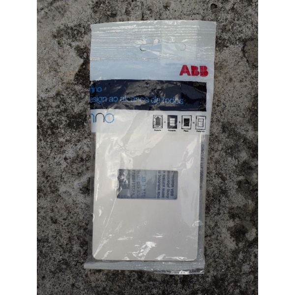 Espelho/Placa 4x2 - 1 Módulo Horizontal N1371.1 BL Branca (Linha Unno ABB) | Shopee Brasil