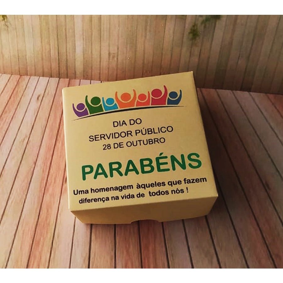 10 Caixas para 4 Doces Lembrança dia do Servidor Público | Shopee Brasil