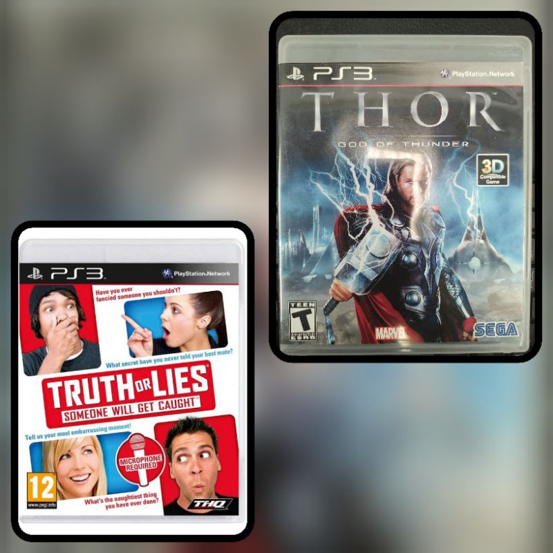 Thor e Truth or Lies Ps3 mídia física | Shopee Brasil