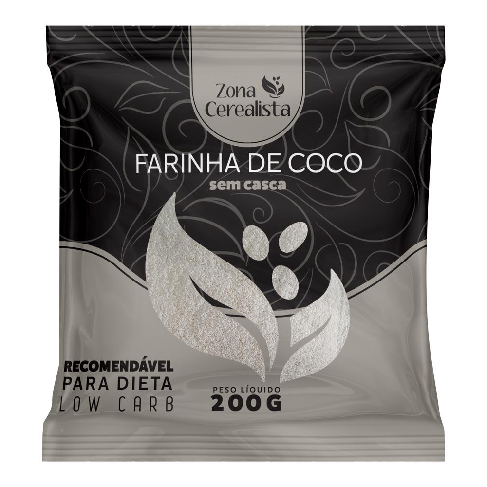 Farinha de Coco Sem Casca Zona Cerealista 200g | Shopee Brasil