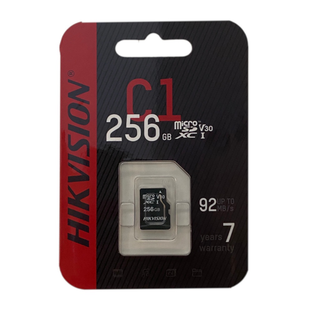 Cartão de Memória Hikvision 256GB MicroSD C1 Series HS-TF-C1(STD)/256G/ZAZ01X00/OD | Shopee Brasil