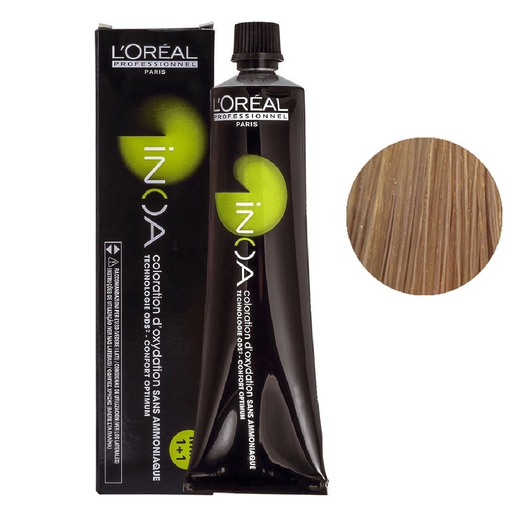 Coloração LOréal Inoa 8.3 Louro Claro Dourado 60g | Shopee Brasil