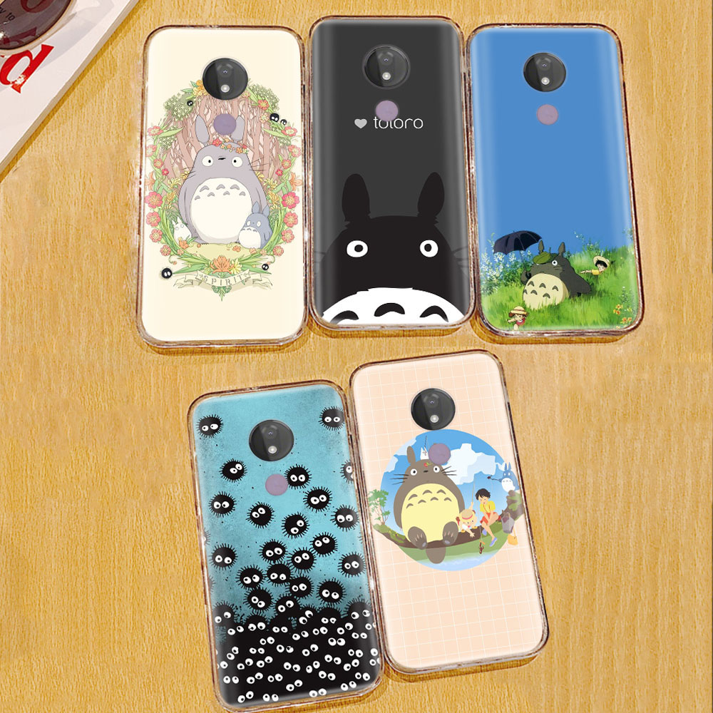 Ta48 Capa Transparente My Neighbor Totoro Para Motorola G6 Plus G7 G8 ...